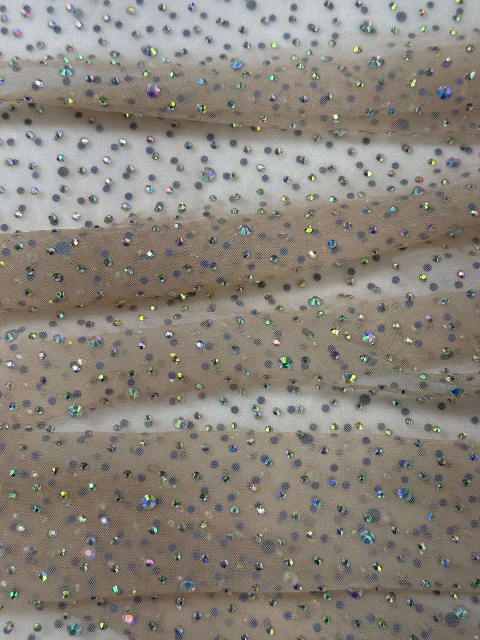 Rhinestone Invisible Mesh – Rosa Fabrics